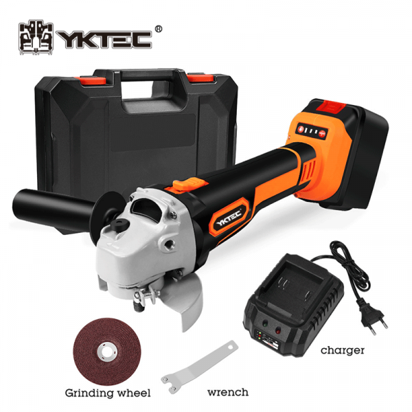 New Electric Angle Grinder Power Tool 21V - YKTEC TOOLS-Cordless Power ...